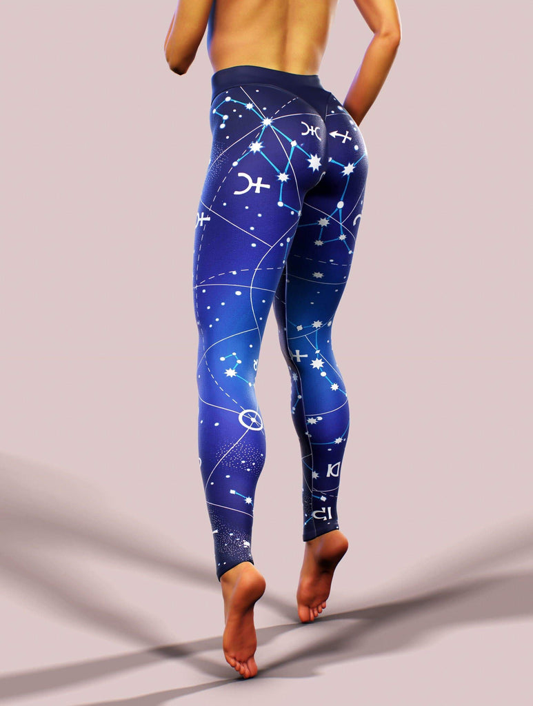 Astrology Signs Leggings | High Waisted Yoga Pants | Leggings for Women ...