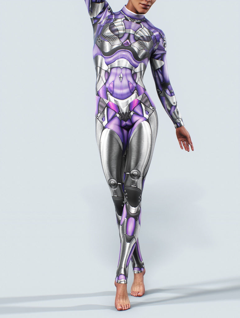 Cyborg Purple Bodysuit – bootysculpted