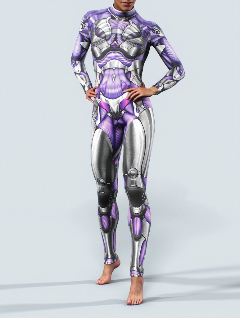Cyborg Purple Bodysuit – bootysculpted