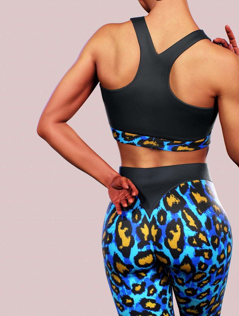 Funky Leopard Sports Bra | Women Bras | Push-up Bras – bootysculpted