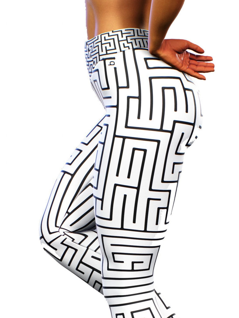 Maze To My Heart Yoga Pants | Yoga Pants | Patterned Leggings ...