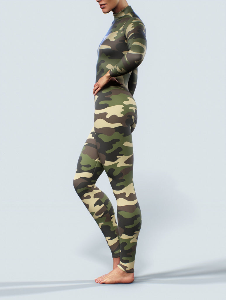 Military Green Unitard – bootysculpted