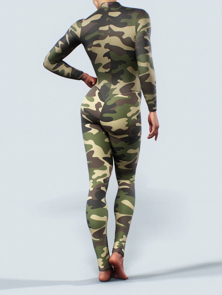 Military Green Unitard – bootysculpted