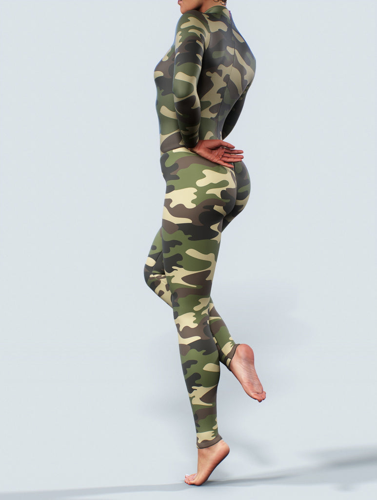 Military Green Unitard – bootysculpted
