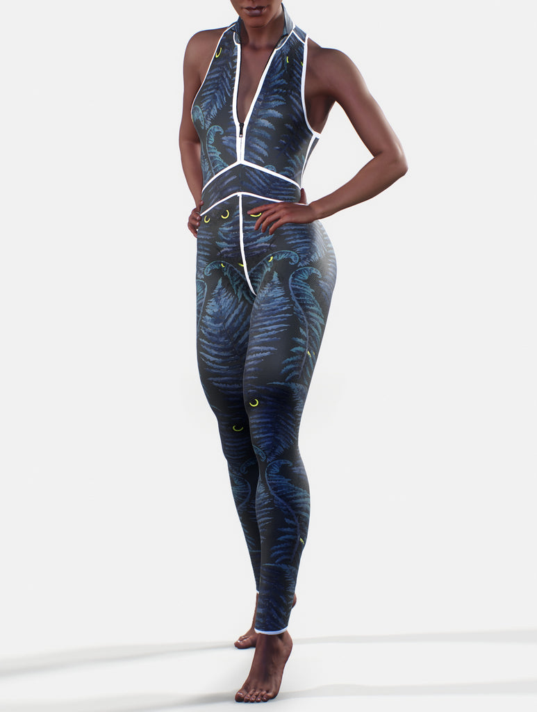 Dark Forest Unitard | Halloween Women's Mystic Eyes Shaping Catsuit ...
